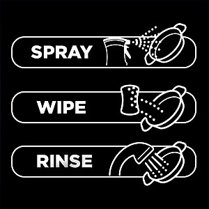 9 Elements Natural Dish Soap, Dishwashing Liquid with Lemon Essential Oils, Made with the Power of Vinegar, 1 Dish Spray Starter Kit & 3 Refills (64 oz Total)