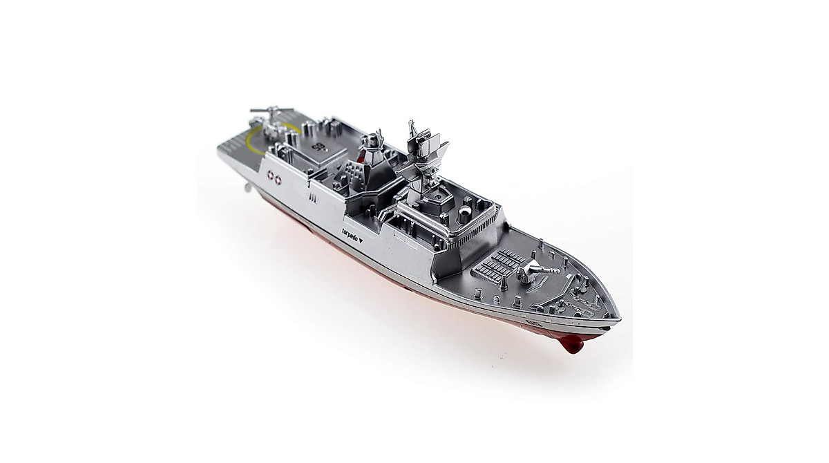 Tipmant Remote Control Naval Ship Model - Water-Activated Speedboat
