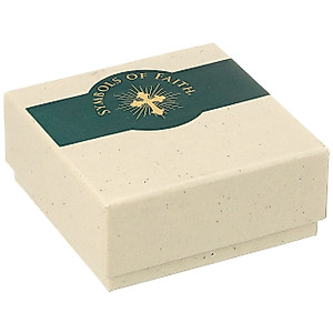 Symbols of Faith "Inspirations" 14k Gold-Dipped Jerusalem Cross Round Cuff Links