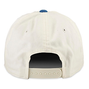 AMERICAN NEEDLE Buffalo Sabres NHL Blue Line Adjustable Snapback Baseball Hat, Ivory/Royal (EM004A-BUS-IROY)