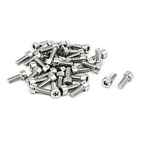 uxcell® M4x10m Thread T20 Torx Drive 304 Stainless Steel Torx Socket Cap Screw 40pcs