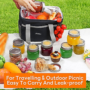 30 Pack Mason Jars 8 oz with Lids And Bands, Half Pint Canning Jars, 1/4 Quart Small Glass Jars with 40 Free Labels for Jam, Pickles And DIY