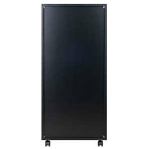 Contemporary Home Living 41.25" Black Elegant Halifax Rectangular Expanded Cabinet with 5 Pull-Out Drawers