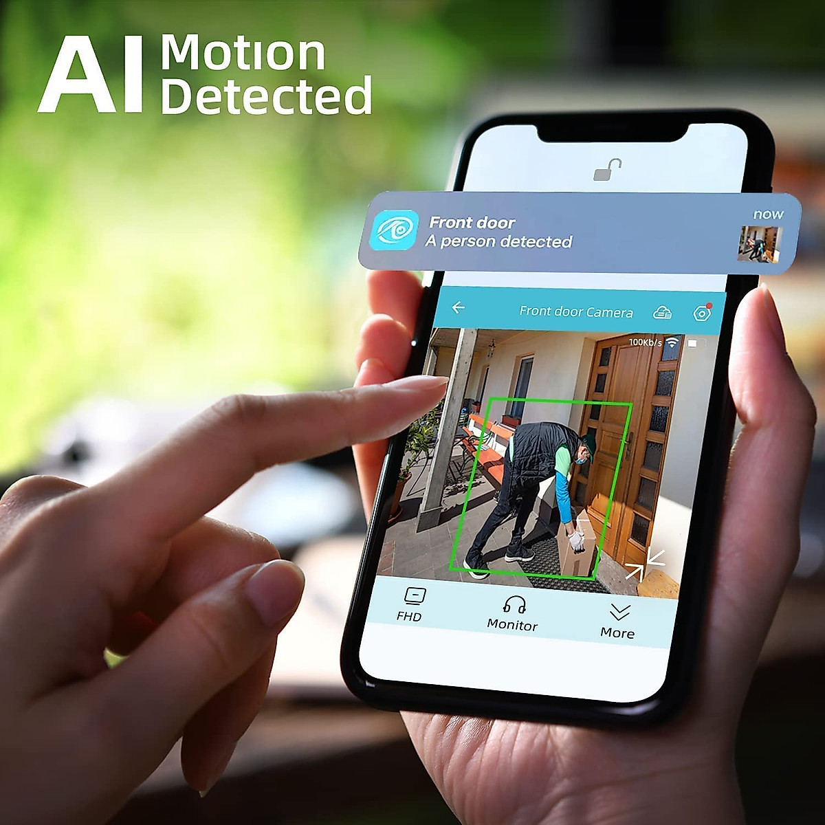 Rraycom Security Cameras Wireless Outdoor with Solar Panel, Battery Powered 2K Color Night Vision Cameras for Home Security, AI Motion Detection, Two-Way Audio, Works w/Alexa