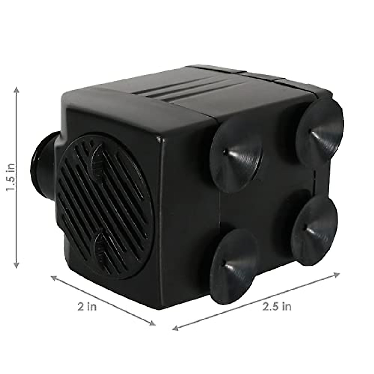Sunnydaze Submersible Water Fountain Pump Indoor or Outdoor Use for Small Fountains Hydroponics Aquaponics 2 Nozzles 120 Volts 93 GPH