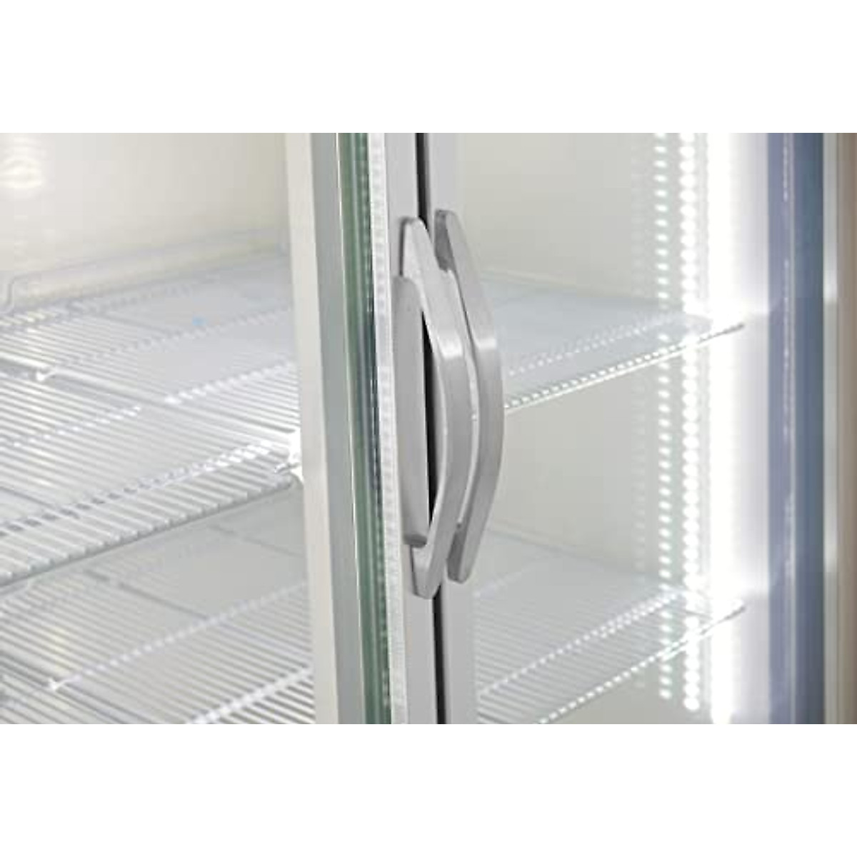 Kratos Commercial Refrigerator - 2 Glass Door Reach-in Dispaly Refrigerator, 54" W, 49 Cu Ft (69K-761)