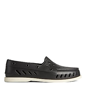 Sperry Mens Shoes Men's Authentic Original Float Boat Shoe, Black, 12