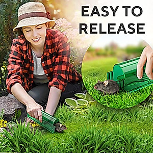 Humane Catch and Release Mouse Traps Pack of 4 - Perfect for House, Indoor & Outdoor - Easy Set Durable Mice Traps, Safe for Children, Pets & Humans - Instantly Remove Unwanted Rodents from Your Home