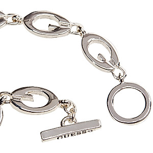 GUESS "Basic" Silver G Link Bracelet, 7.5"