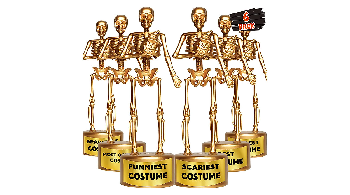 Halloween Skeleton Trophy Awards Set - Perfect Party Prizes & Rewards