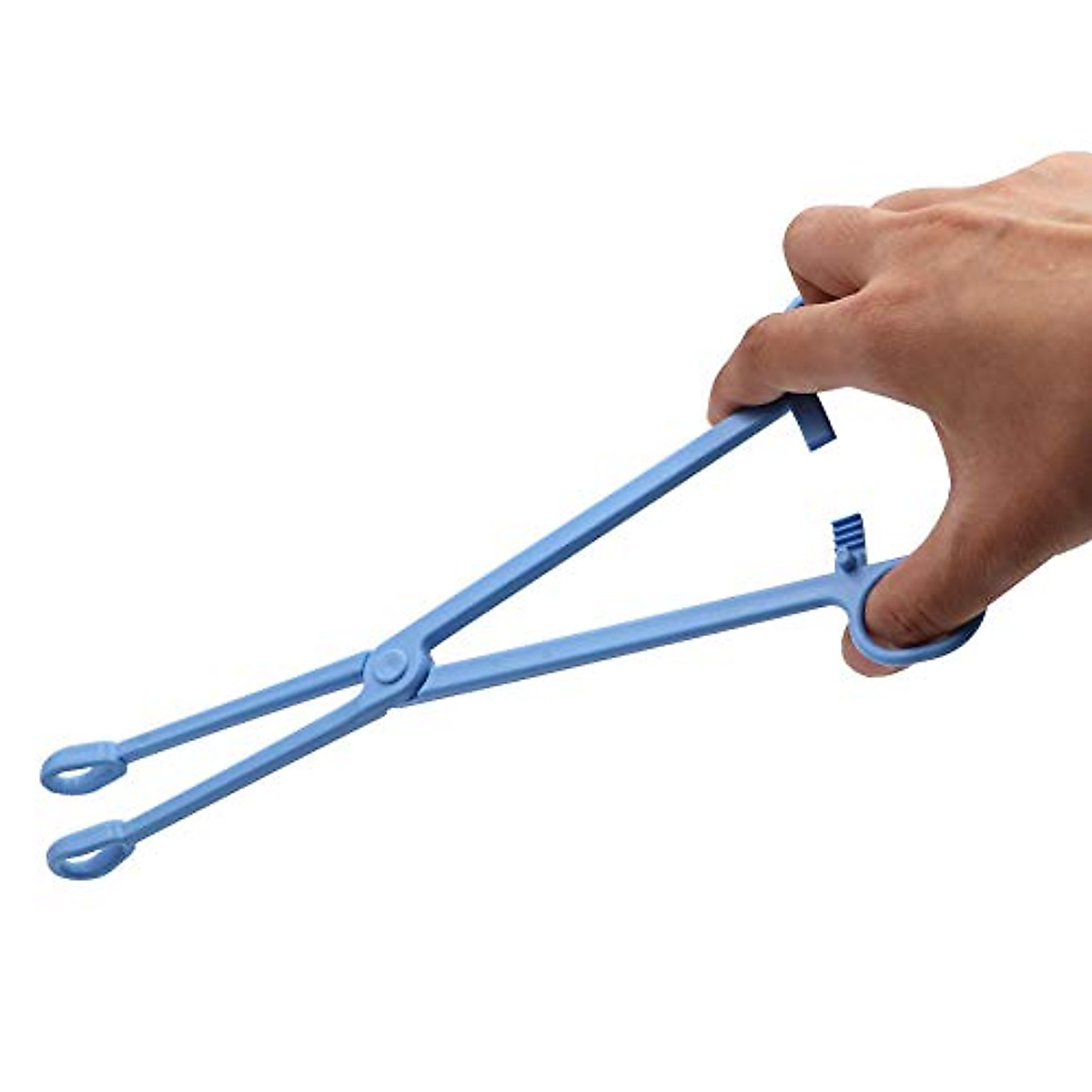 MACGOAL Reptile Feeding Clip Tongs Plastic Terrarium Lizards Turtles Reptile Tweezers Reptile Feeding Tool 9.45 Inches