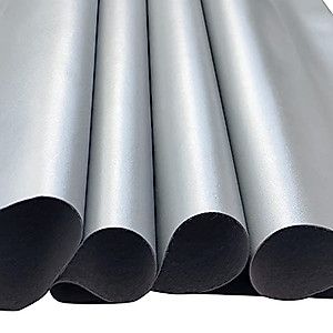 Large Soft Vinyl Upholstery Leather Fabric 1 Yard 56.3x36inch, 0.8mm Thick Texture Faux Leather Sheets, for Upholstery Crafts, Sofa, Car Seat, Handbag, Earrings, Hair Bows, DIY Crafts (Grey)