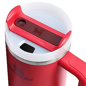 Stanley Quencher H2.0 Tumbler with Handle and Straw 30 oz | Flowstate 3-Position Lid | Cup Holder Compatible for Travel | Insulated Stainless Steel Cup | BPA-Free | Chili Red