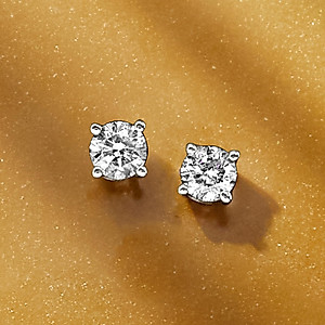 Ross-Simons 14k White Gold Diamond Stud Earrings I-J Color / I2-I3 Clarity