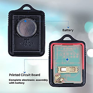 3 Buttons Keyless Entry Remote Control Key Fob fits for Ford 1998-2016, Mazda F150 F250 F350 Mercury Expedition Explorer, CWTWB1U331, CWTWB1U212, CWTWB1U345, GQ43VT11T 315Mhz Pack of 2