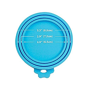 Yobbai 6 pack Pet Food Can Lids, Food Safe BPA Free & Dishwasher Safe, Can Covers Most Standard Size Dog and Cat Can Tops