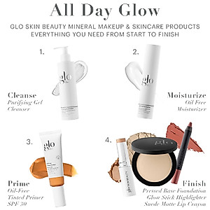 Glo Skin Beauty Pressed Base Powder Foundation Makeup (Golden Medium) - Flawless Coverage for a Radiant Natural, Second-Skin Finish