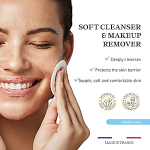 Embryolisse Gentle Micellar Lotion for Face and Eyes. Natural Floral Water Makeup Remover & Cleansing Care With Chamomile, Cornflower & Witch Hazel, 8.45 Fl Oz