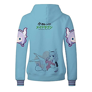 GO2COSY Anime Miss Kobayashi's Dragon Maid Cosplay Tohru Jacket Sweatshirt Fleeces Costume Hoodie