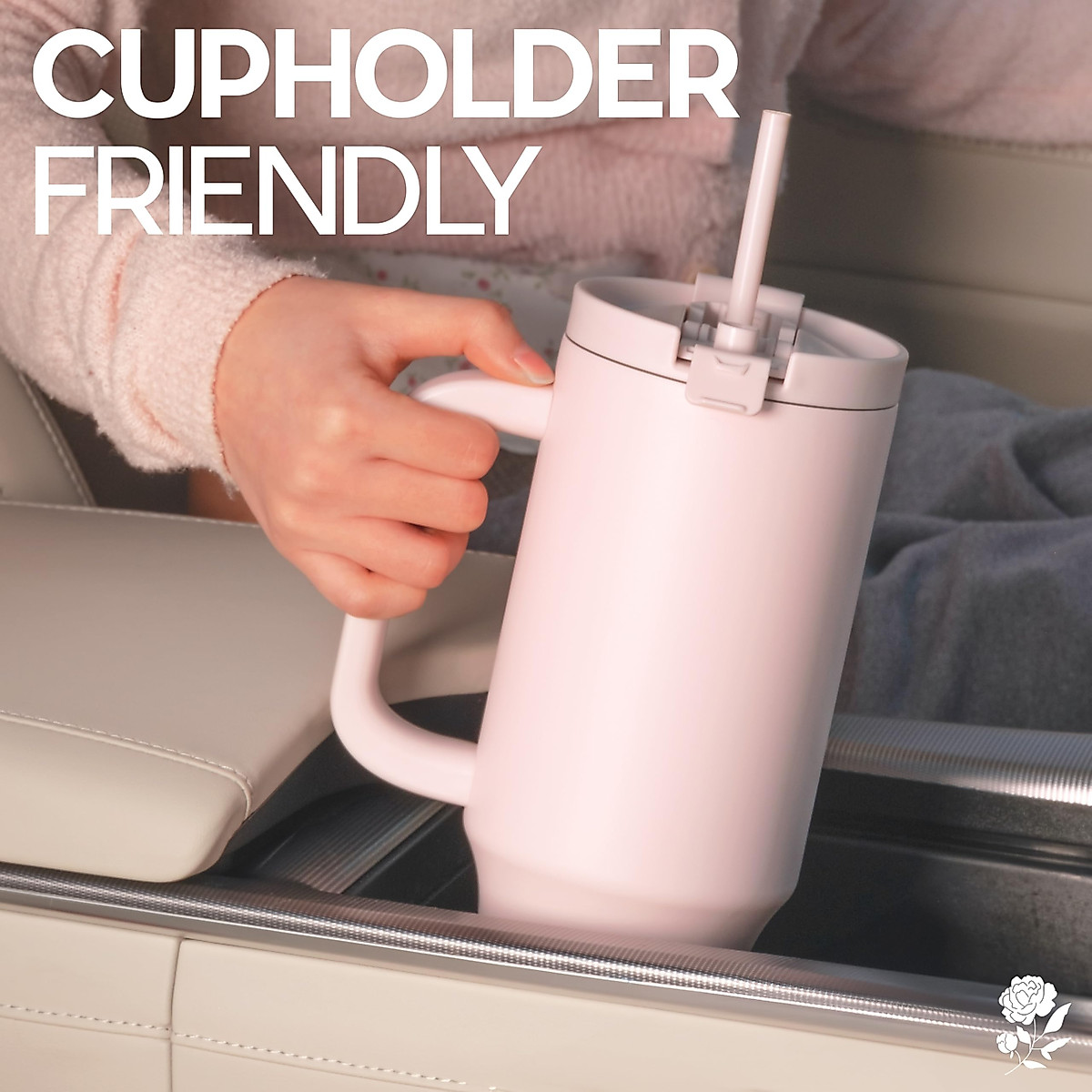 VIOLET & GALE Dance Team Gifts, Dancer Gift For Girls - Retro Design - 40oz Insulated Tumbler with Handle - In My Era Cup Water Bottle for Latin Ballroom Salsa Teacher