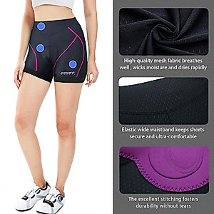 Eco-daily Cycling Shorts Women's 3D Padded Bicycle Bike Biking Underwear Shorts