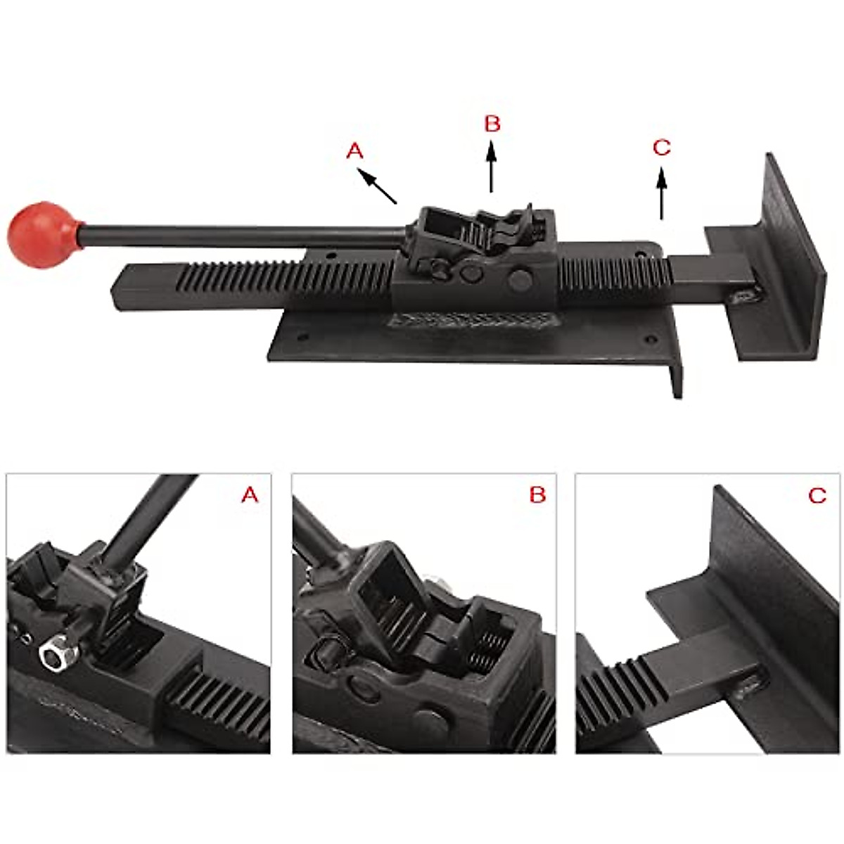 Hardwood Flooring Jack Tool for Laminate Flooring Installation Wood Floor Jack Install Tool - Professional Hardwood Flooring Jack Positioning Tool