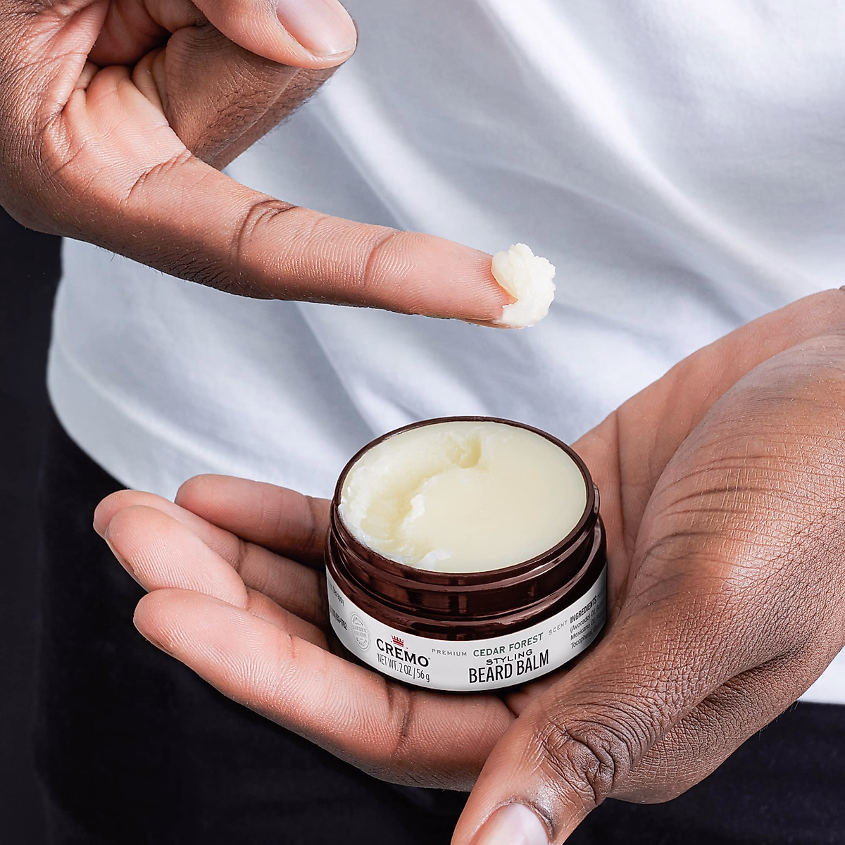 Cremo Styling Beard Balm, Forest Blend, Nourishes, Shapes And Moisturizes All Lengths Of Facial Hair, 2 Ounce (Packaging May Vary)