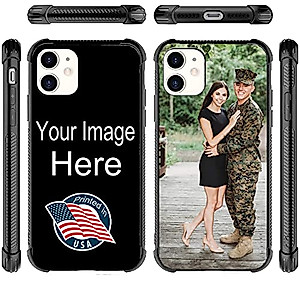 Custom Case for Apple iPhone 11 (6.1inch) Personalized Custom Picture Phone Case Customizable Slim Soft and hard tire shockproof protective Anti-Scratch phone Cover Case- Make Your Own Phone Case