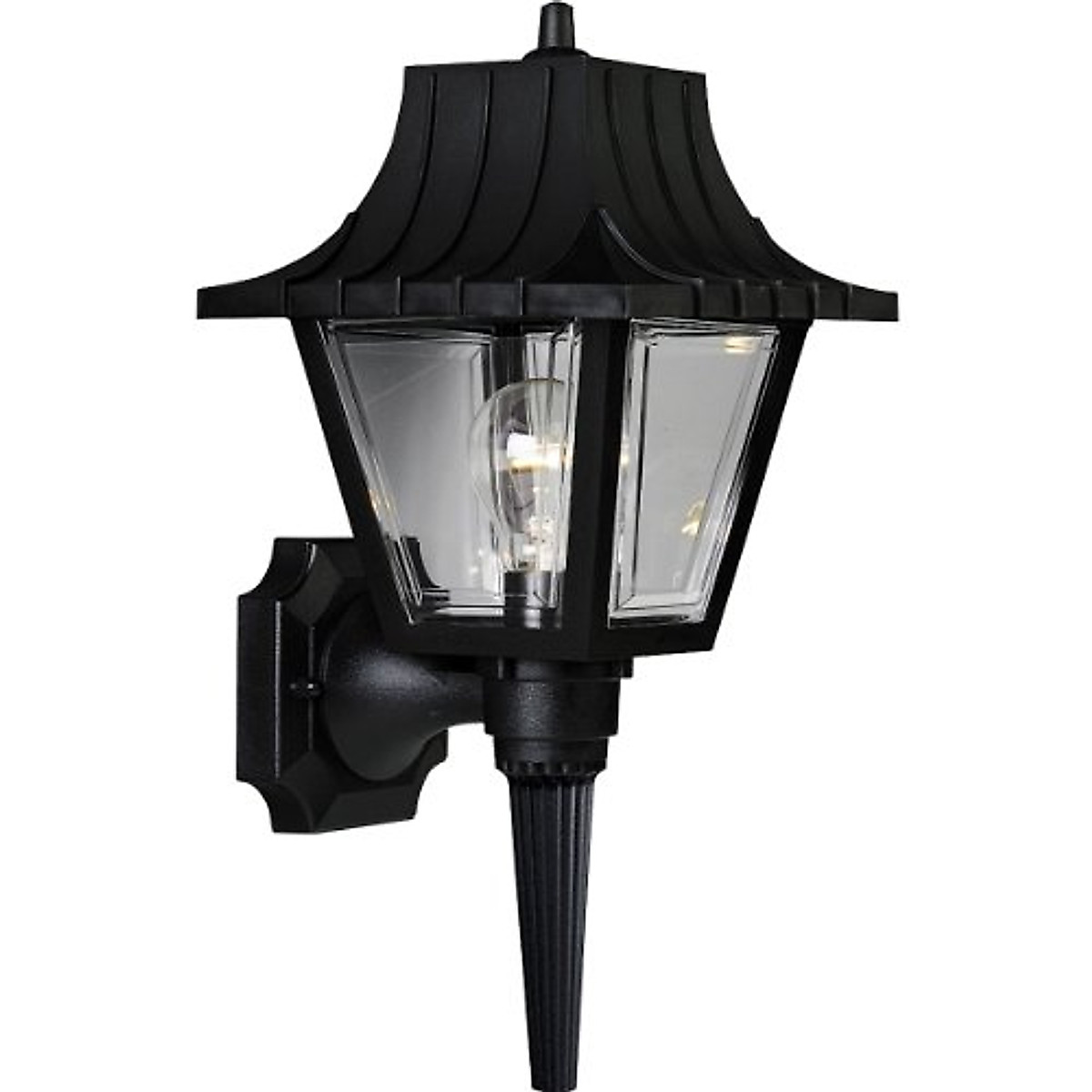 Progress Lighting P5815-31 Mansard Outdoor, 8-Inch Width x 17-Inch Height, Black