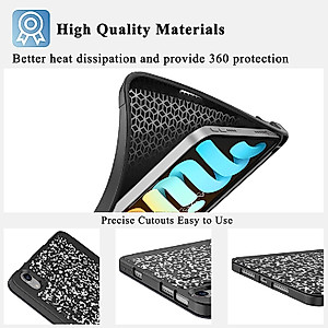 Supveco Case for iPad Mini 7 (A17 Pro) 2024/iPad Mini 6 2021 8.3 Inch with Pencil Holder-[Auto Wake/Sleep],Slim Protective Case with Soft TPU Back Cover for iPad Mini 7th/6th Generation(Book)