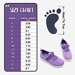 COASIS Toddler Shoes Boys Girls Sneakers, Comfortable Running Tennis Athletic Shoes for Little Kid/Big Kid Purple