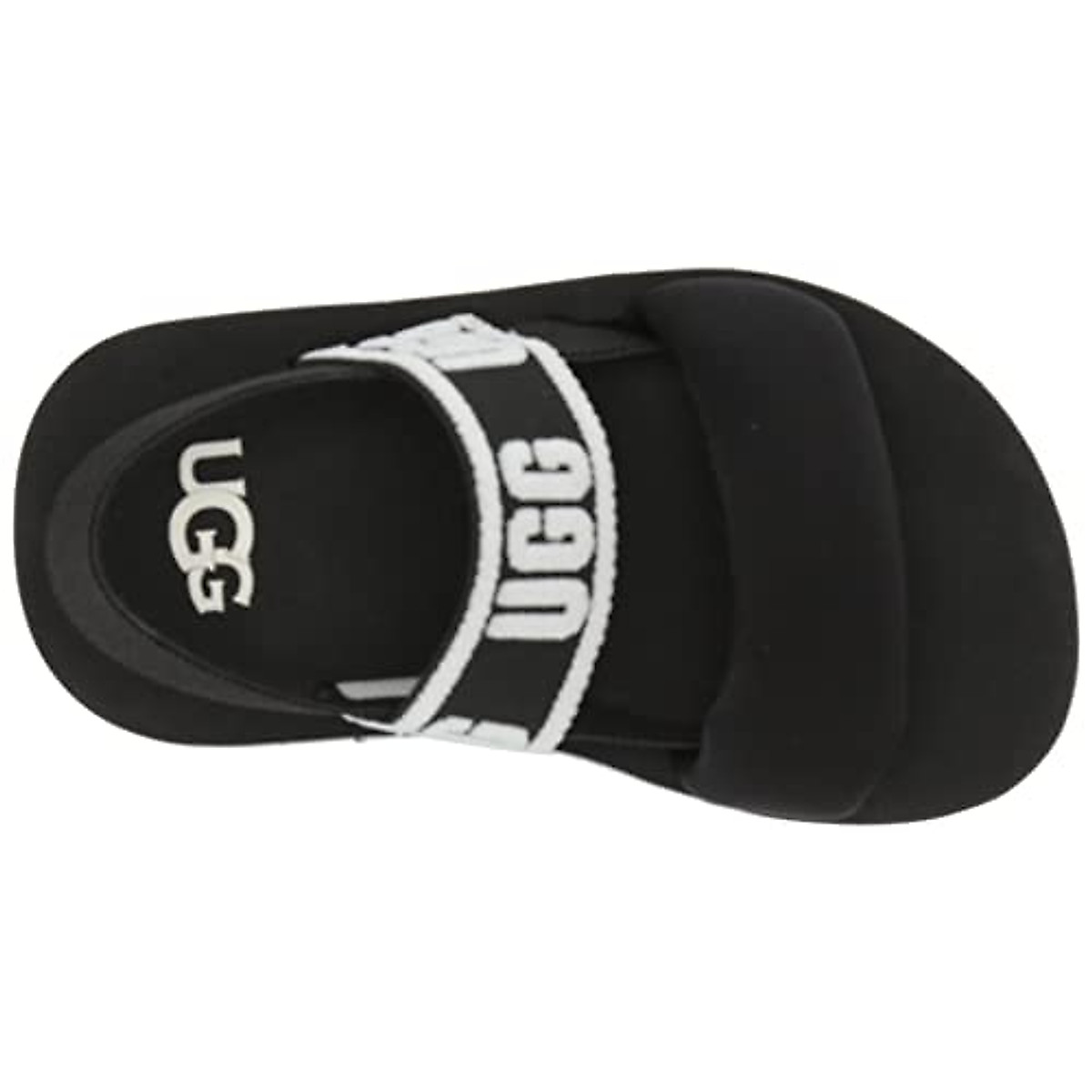 UGG Kids K Zuma Sling Sandal, Black, 7 US Unisex Toddler