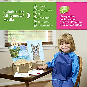 Canvas Boards for Painting (8x10 Canvases - 20 pcs Value Pack) Individually Wrapped Artist Quality Canvas Panels Made from Pure Cotton - Triple Primed with Gesso to Save You The Hassle