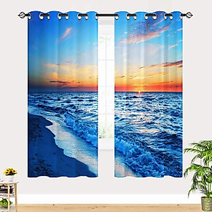 YUANZU Gamepad Curtains Rod Pocket Boys Kids Gaming Abstract Gamer Video Game Joystick Print Pattern Window Drapes for Man Teen Nursery Baby Bedroom Playroom Small Window W30 x L48 Inch 2 Panels