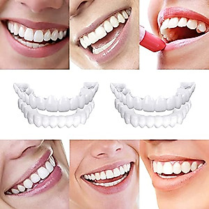 CHJC 2022 New Snap-On Dentures, Veneers Snap in Teeth, Snap in Teeth for Men and Women, Fix Confident Smile