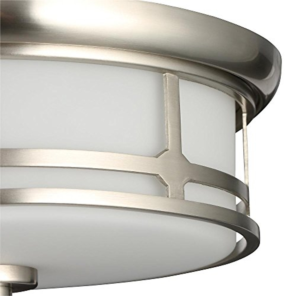 Home Decorators Collection 14 in. Brushed Nickel LED Flushmount