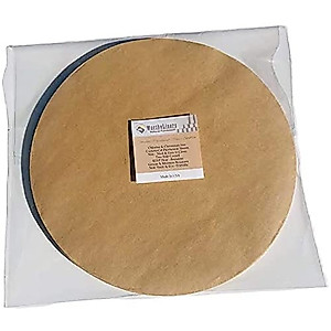 16 Inch Natural Parchment Paper Unbleached Baking Round Circles 200 Sheets Non-Stick Precut