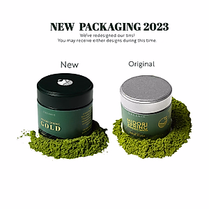 Midori Spring Organic Ceremonial Grade Matcha - Gold 1st Harvest Blend, Japanese Stone Ground Green Tea Powder, Radiation, Gluten Free, Vegan