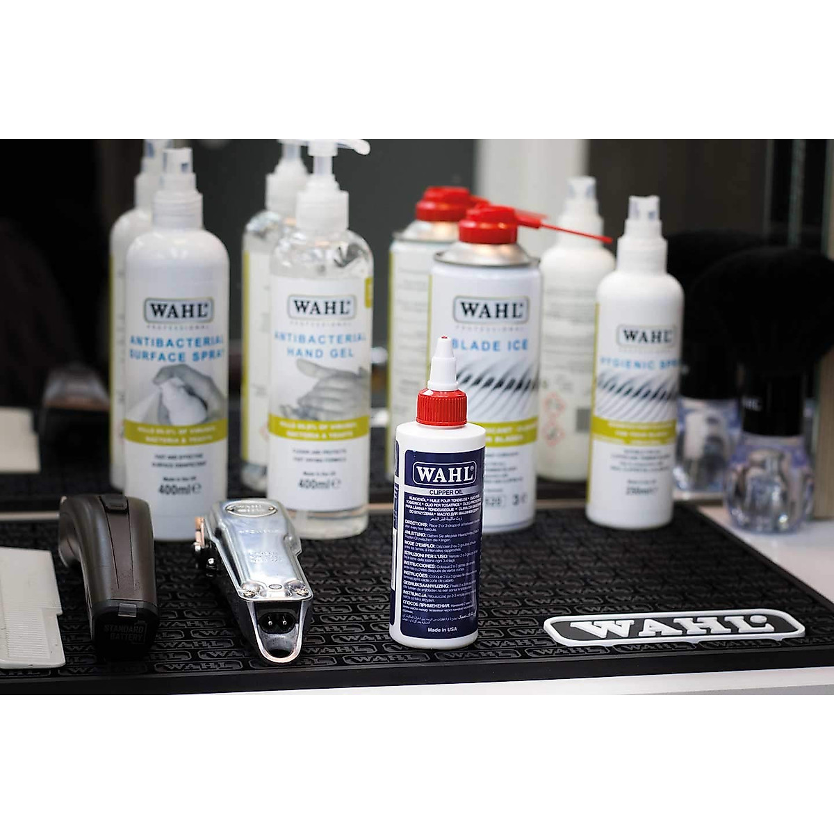 Wahl Clipper Oil, Blade Oil for Hair Clippers, Beard Trimmers and Shavers, Lubricating Oils for Clippers, Maintenance for Blades, Suitable for Hair Clipper and Trimmer Blades,Reduces Friction,118.3 ml