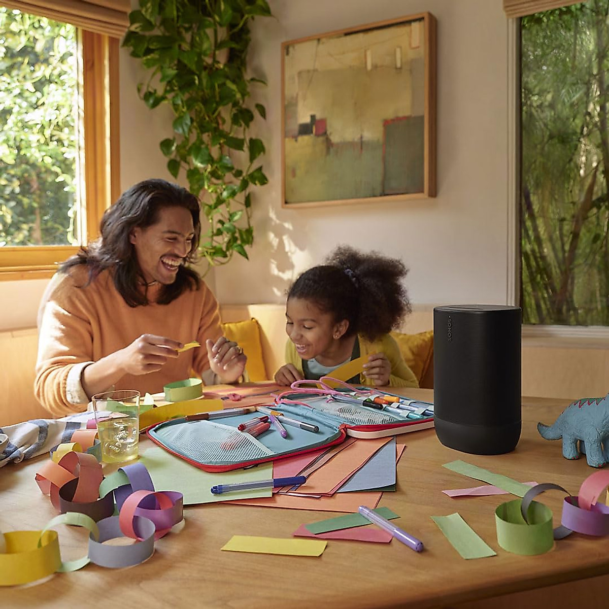 Sonos Move - Battery-Powered Smart Speaker, Wi-Fi and Bluetooth with Alexa Built-in - Black​​​​​​​