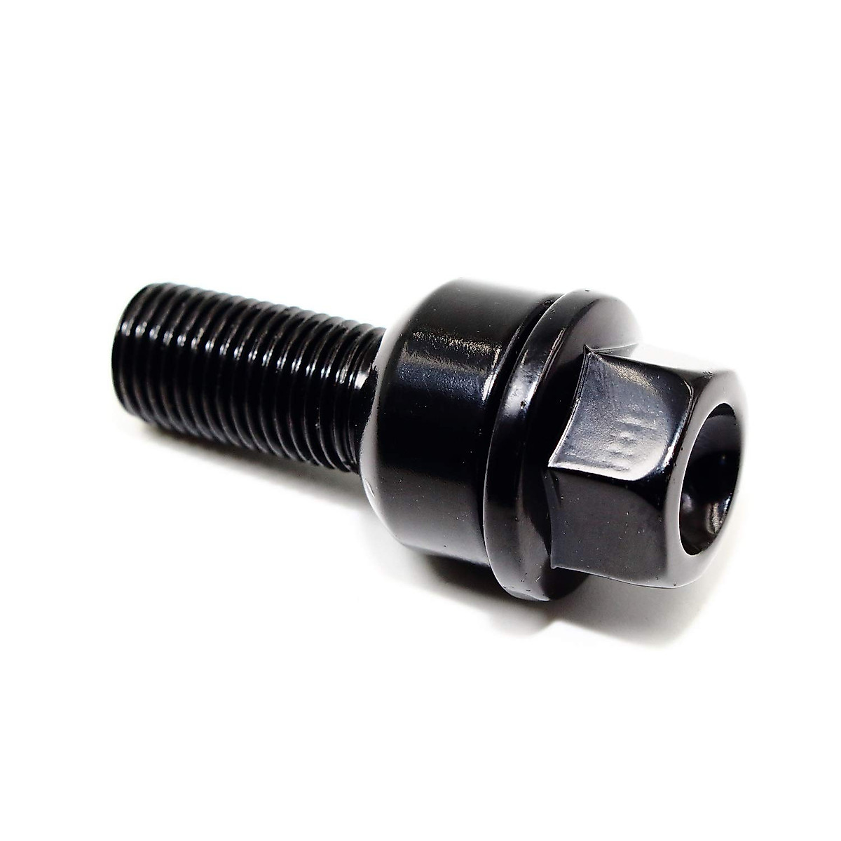 Set of 20 Veritek 14x1.5mm Black 29mm Thread R14 Radius Ball Seat Washer Lug Bolts for Porsche Factory Wheels