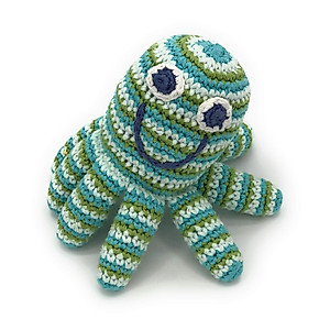 Pebble Green Octopus Rattle, 1 EA