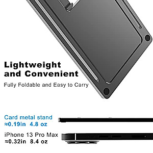 Cell Phone Stand for Desk,Adjustable Phone Stand Holder,Foldable Desk Phone Mount Stand Holder Compatible with Mobile Phones /4-10''Tablet,Portable iPhone Stand/Dock/Cradle,Versatile Phone Stand(Flat)