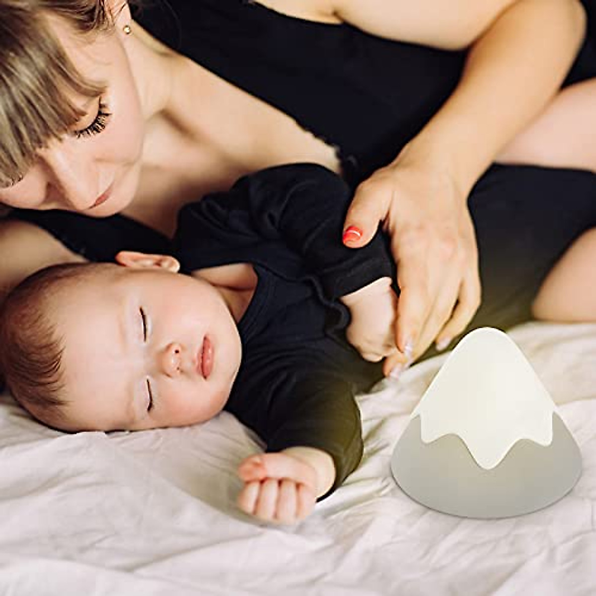 LED Night Nursery Lamp Table Night Light Rechargeable Snow Mountain Shaped Lamp Bedside Lamp for Room