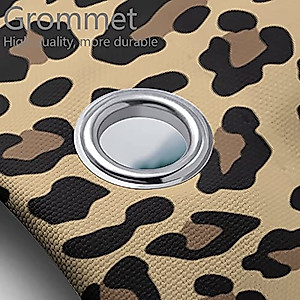 Zmcongz Leopard Print Bathroom Sets with Shower Curtain and Rugs and Accessories Wild Safari Skin Pattern Powerful Cheetah Bathroom Decor Bath Curtain with Rugs Toilet Lid Cover Bath Mat, 72x72 Inch