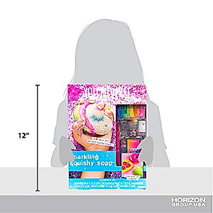 Just My Style You*niverse Sparkling Squishy Soaps, At-Home STEM Kits for Kids Age 8 and Up, DIY Shape Soaps, Chemistry Activities for Birthday Parties, Sleepovers