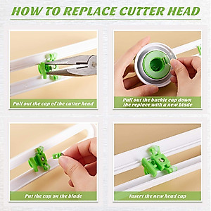 2 Pieces Circular Paper Cutter Rotary Circle Paper Cutter Paper Trimmer Scrapbooking Tool Rotary Cutter Craft Supplies Round Cutting Knife Model Cards Cutters for Art and DIY Crafts, Cards Making