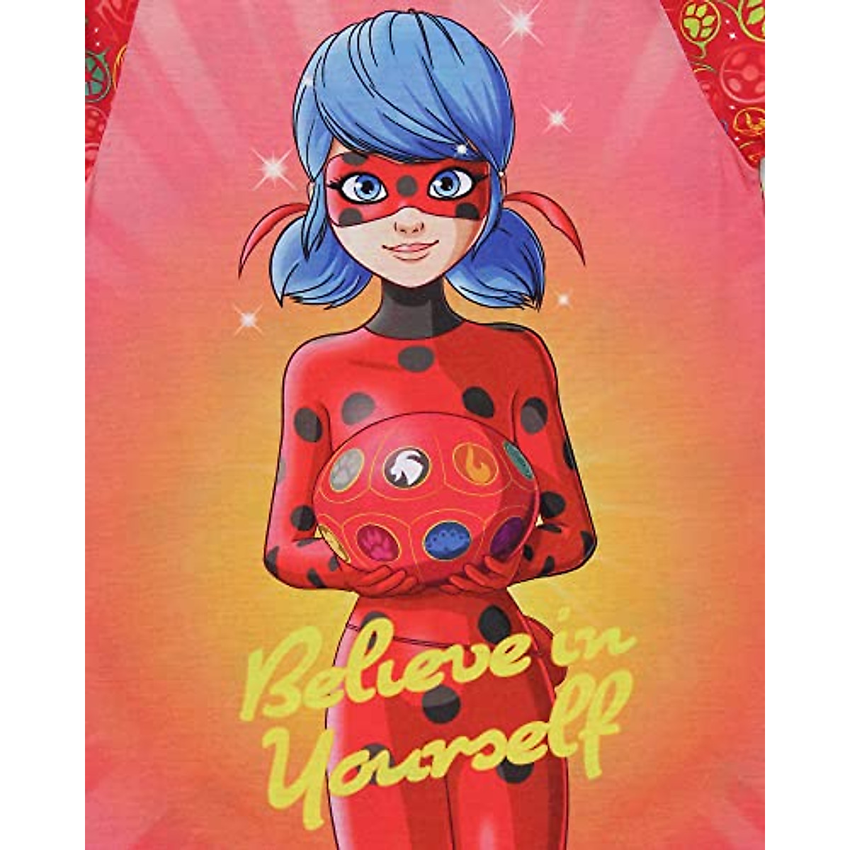 INTIMO Miraculous: Tales of Ladybug & Cat Noir Girls' Nightgown Sleep Pajama Shirt (4/5)