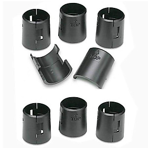 36 Pairs 72 Pieces Wire Shelving Shelf Lock Clips for 1" Replacements for Wire Shelving System Metal Rack Locking Wire Shelving Shelf Lock Clips Post- Shelving Sleeves (Plastic, Black)