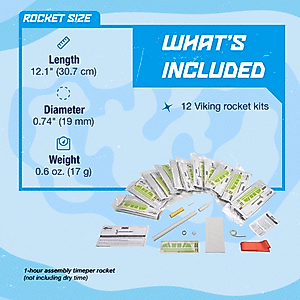 Estes Viking Rocket Bulk Pack (Pack of 12) - 47776017559